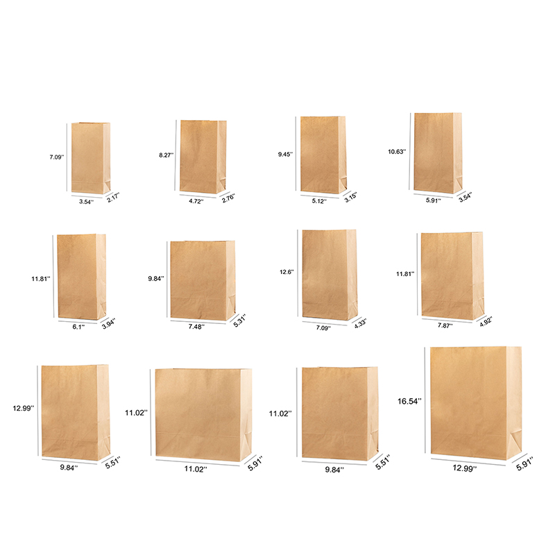 Disposable Stock Snack Paper Bags For Food Takeaway Security Services